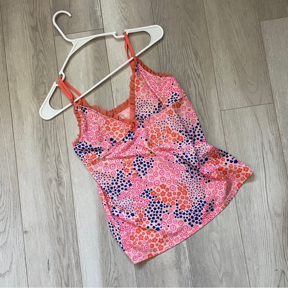 Midnight | Tops | Y2k Floral Tank Top Womens Pink Large Bright Retro ...